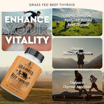 Grass Fed Beef Thyroid - Ancestral Supplements